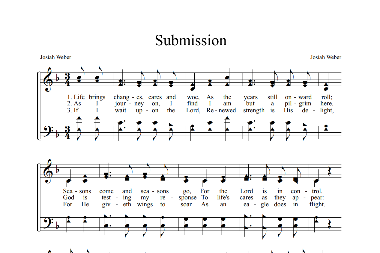 Sheet Music - Hymntide