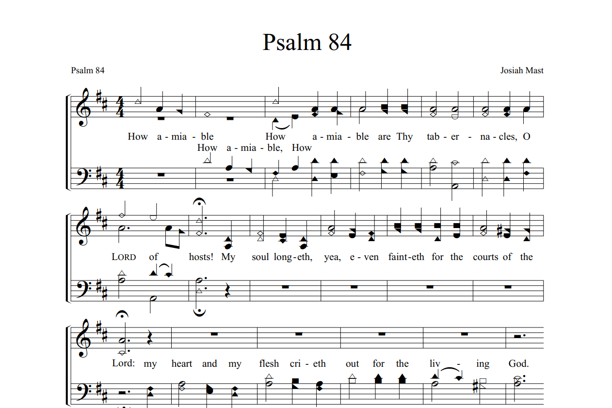 Sheet Music – Hymntide